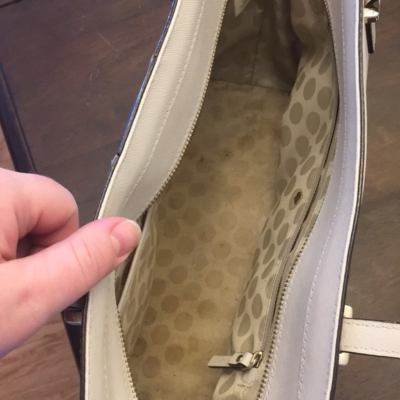 kate spade | Bags | Kate Space Tan With Black Stripe Tote | Poshmark